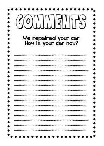 GARAGE CAR WASH ROLE PLAY TEACHING RESOURCES EYFS KS1-2 | Teaching ...