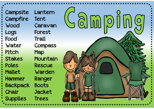 CAMPING ROLE PLAY TEACHING RESOURCES KEY STAGE 1-2 SCIENCE SUMMER ...