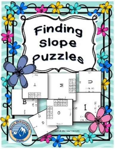 Finding Slope Puzzle Set | Teaching Resources