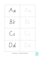 Printable Victorian Modern Cursive Handwriting Templates | Teaching ...