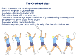 Badminton Year 8 lesson plans, resources and unit | Teaching Resources