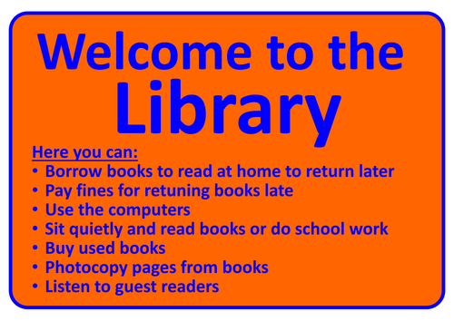 LIBRARY ROLE PLAY TEACHING RESOURCES EARLY YEARS KEY STAGE 1-2 READING ...