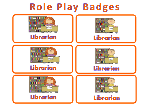 LIBRARY ROLE PLAY TEACHING RESOURCES EARLY YEARS KEY STAGE 1-2 READING ...