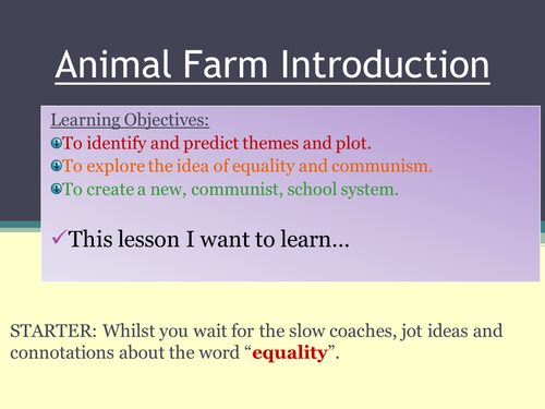 Animal Farm KS3 KS4 SOW & Resources Writing novel | Teaching Resources