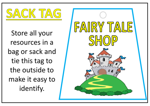 FAIRY TALES SHOP ROLE PLAY TEACHING RESOURCES EYFS KS1-2 ENGLISH ...