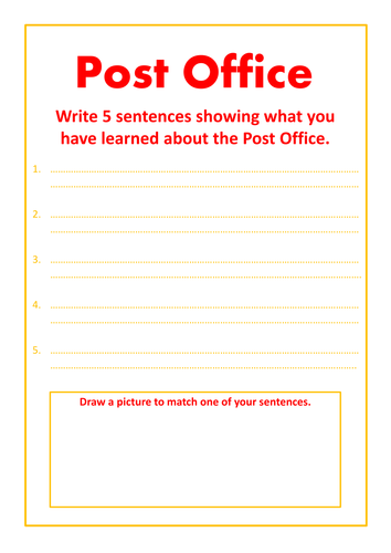 POST OFFICE ROLE PLAY TEACHING RESOURCES EARLY YEARS KEY STAGE 1-2 ...