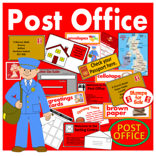 *ROLE PLAY BUNDLE* PEOPLE WHO HELP US, POLICE, POST OFFICE, FIREMEN ...