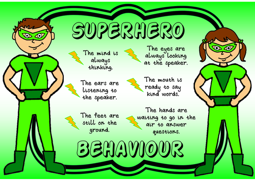 SUPERHEROES TEACHING RESOURCES, LITERACY DISPLAY EYFS KEY STAGE 1-2 ...