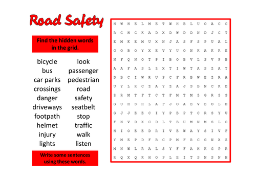 ROAD SAFETY TEACHING RESOURCES ROLE PLAY CHILD MINDER DISPLAY, EYFS, KS ...