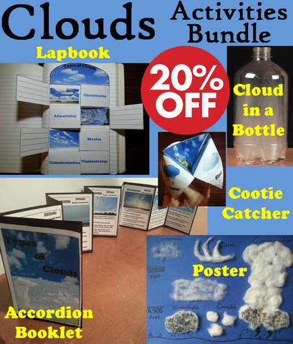 Clouds Activities Bundle | Teaching Resources