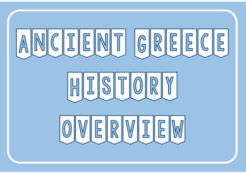 ANCIENT GREECE - GREEKS - HISTORY KEY STAGE 2 ATHENS SPARTA GODS ...