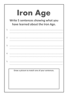 IRON AGE TEACHING RESOURCES HISTORY KEY STAGE 2 TOOLS WEAPONS DISPLAY ...