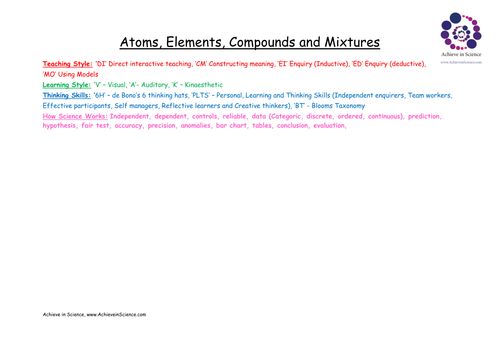 KS3 Science Units of Work | Teaching Resources