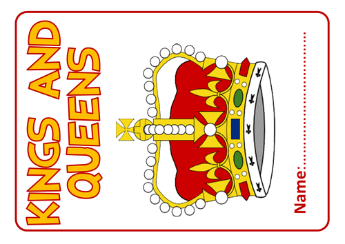 KINGS AND QUEENS TEACHING RESOURCES KEY STAGE 1-2 HISTORY DISPLAY ROLE ...