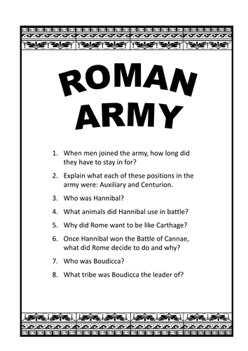 ANCIENT ROMANS TEACHING RESOURCES HISTORY KEY STAGE 2 ROME CAESAR ...
