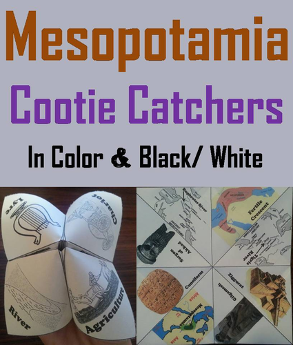 River Valley Civilizations Cootie Catchers Bundle | Teaching Resources