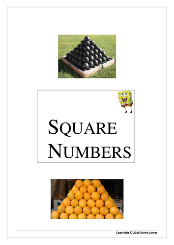 Sequences: Square Numbers - the complete resource | Teaching Resources