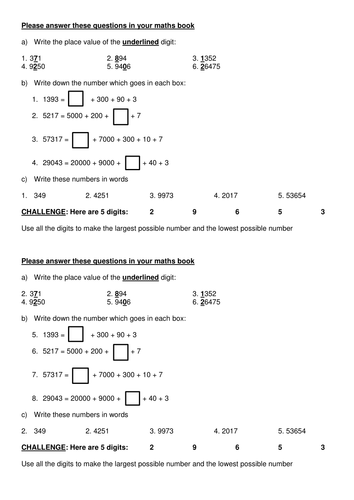 Place value | Teaching Resources