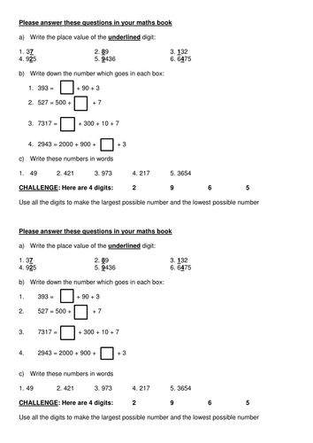 Place value | Teaching Resources