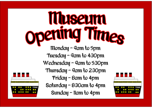 TITANIC TEACHING RESOURCES AND MUSEUM ROLE PLAY KEY STAGE 2 HISTORY ...