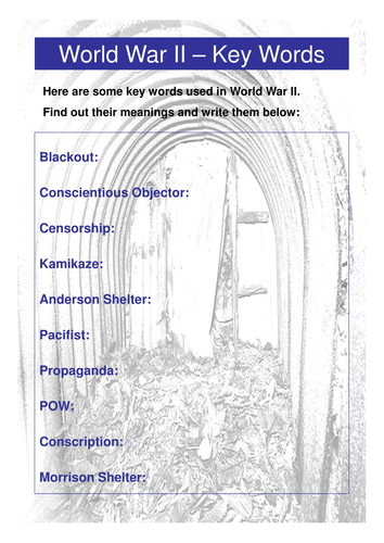 WORLD WAR 2 TEACHING RESOURCES, HISTORY KEY STAGE 2-3 DISPLAY CLASS ...