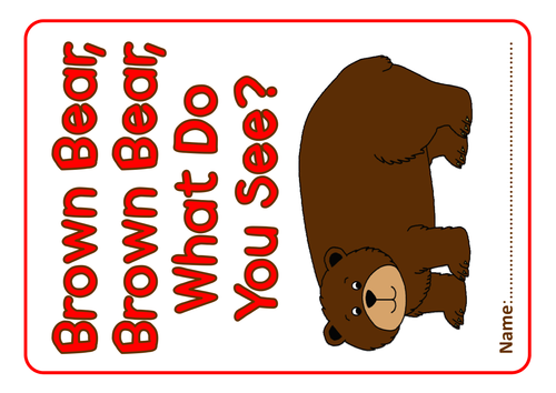 BROWN BEAR WHAT DO YOU SEE STORY TEACHING RESOURCES EYFS COLOURS ...