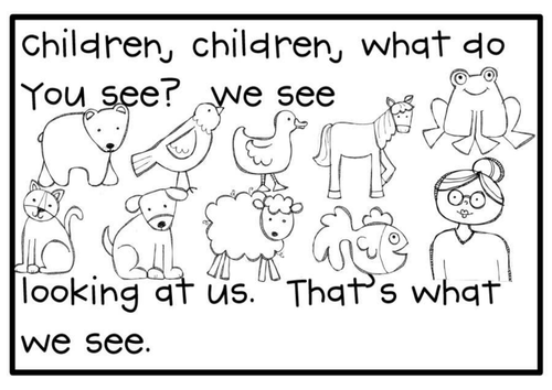 BROWN BEAR WHAT DO YOU SEE STORY TEACHING RESOURCES EYFS COLOURS ...