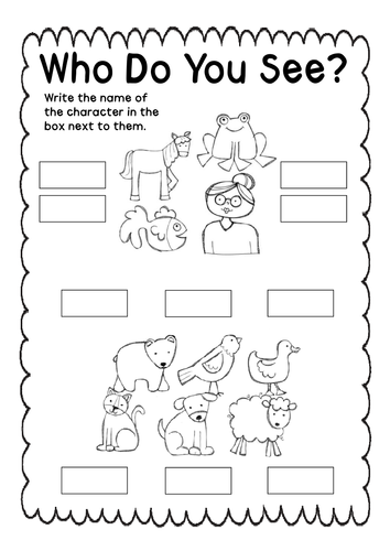 BROWN BEAR WHAT DO YOU SEE STORY TEACHING RESOURCES EYFS COLOURS ...