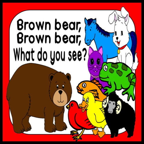 BROWN BEAR WHAT DO YOU SEE STORY TEACHING RESOURCES EYFS COLOURS ...