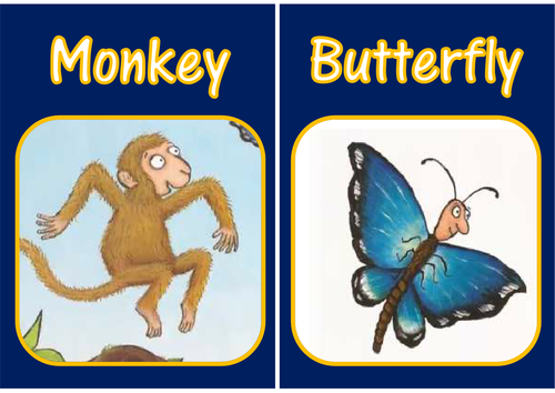 MONKEY PUZZLE STORY TEACHING RESOURCES LITERACY READING EYFS KS 1-2 ...