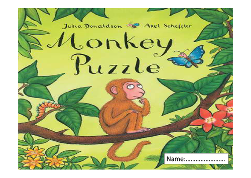 MONKEY PUZZLE STORY TEACHING RESOURCES LITERACY READING EYFS KS 1-2 ...