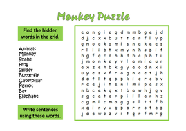 MONKEY PUZZLE STORY TEACHING RESOURCES LITERACY READING EYFS KS 1-2 ...