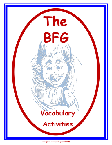 The BFG Vocabulary Activities | Teaching Resources