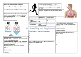 Exploring Science 8C- Breathing and Respiration Revision poster ...