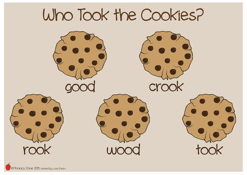 oo Phonics Game 'Who Took the Cookies?' | Teaching Resources