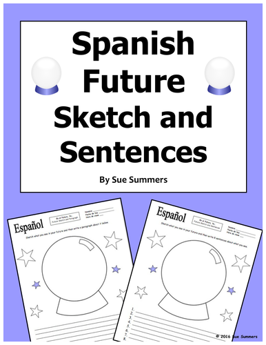 Spanish Future Sketch and Sentences - Future Tense or Ir A + Infinitive ...