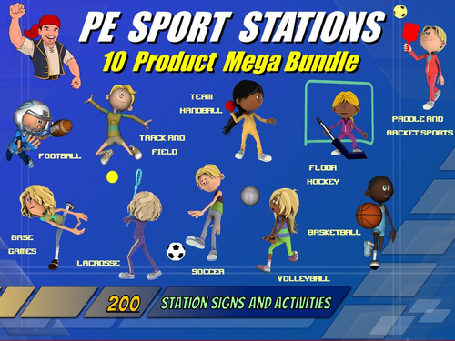 PE Sport Stations- 10 Product Mega Bundle | Teaching Resources