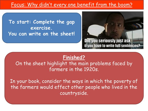 USA 1919-41 Boom lessons | Teaching Resources