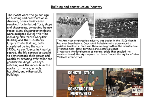 USA 1919-41 Boom lessons | Teaching Resources