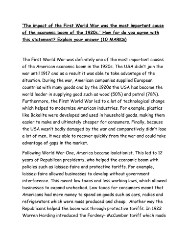 USA 1919-41 Boom lessons | Teaching Resources