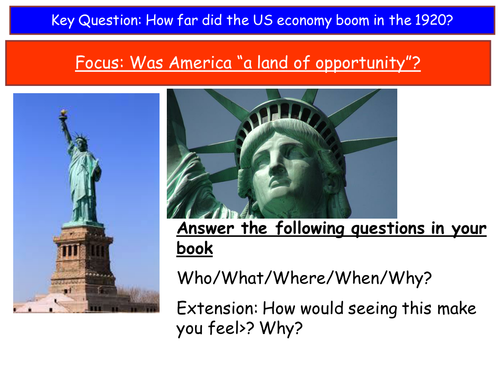 USA Boom and Bust lessons | Teaching Resources