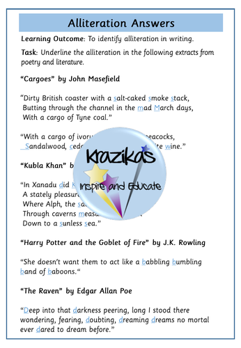 Alliteration | Teaching Resources