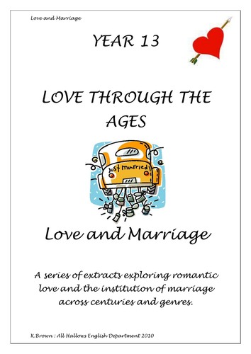 Love through the Ages New A-Level AQA A English Literature: Wider ...