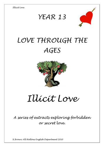 Love through the Ages New A-Level AQA A English Literature: Wider ...
