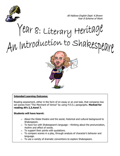 Introduction to Shakespeare: KS3 Complete SOW and Resources | Teaching ...