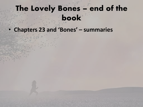 The Lovely Bones: 12 Week Scheme of Work (AS Language & Literature ...