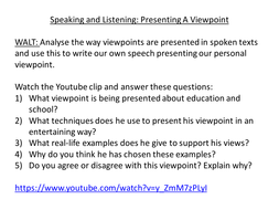 Presenting a Viewpoint: Education is the Key | Teaching Resources