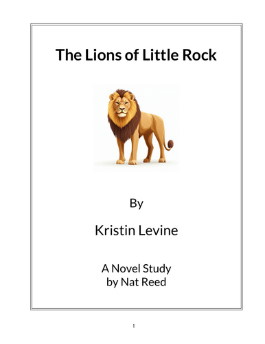The Lions of Little Rock by Kristin Levine * (Lesson Plan) | Teaching ...