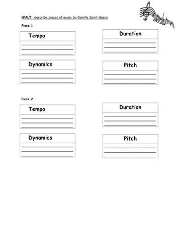 Carnival of the Animals Music Plan | Teaching Resources