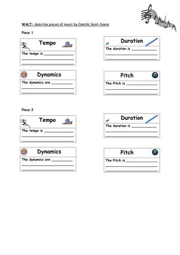 Carnival of the Animals Music Plan | Teaching Resources